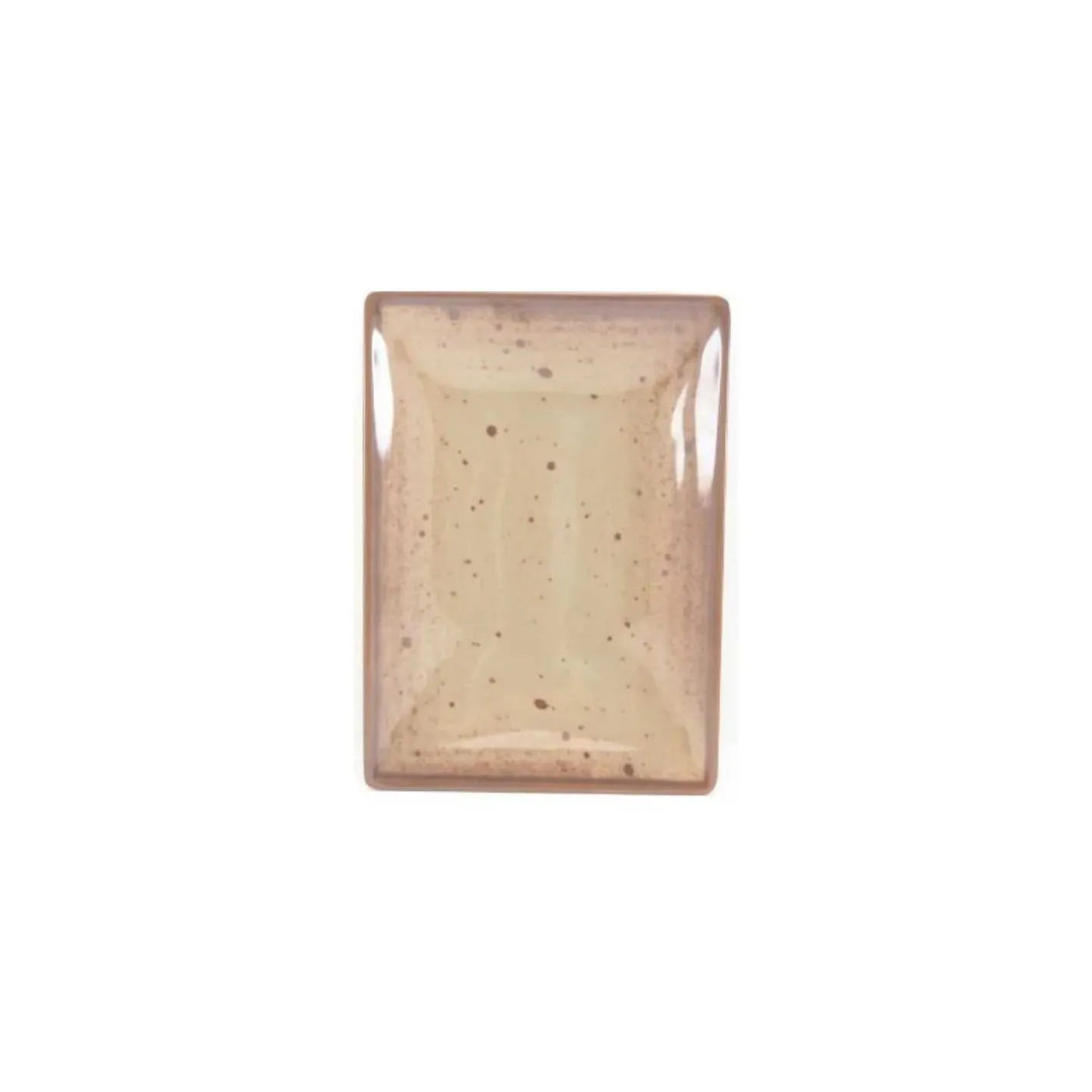 Plato Rectangular de Melamina de 9.5 Pulgadas de Color Cafe MASTER CHEF ...