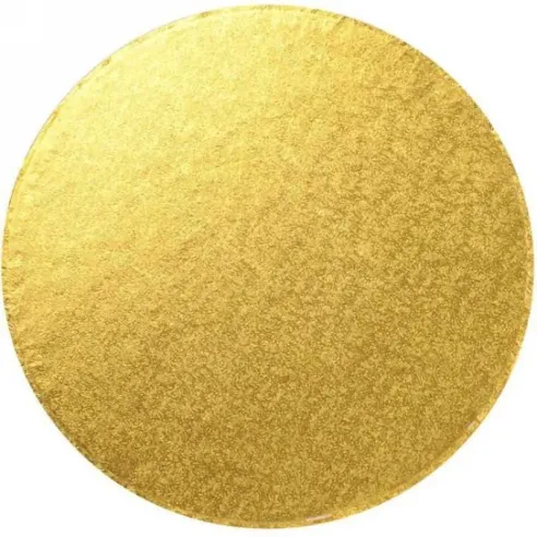 Base Redonda de Carton de 14 Pulgadas, Color Dorado TIPS 0760729HJ