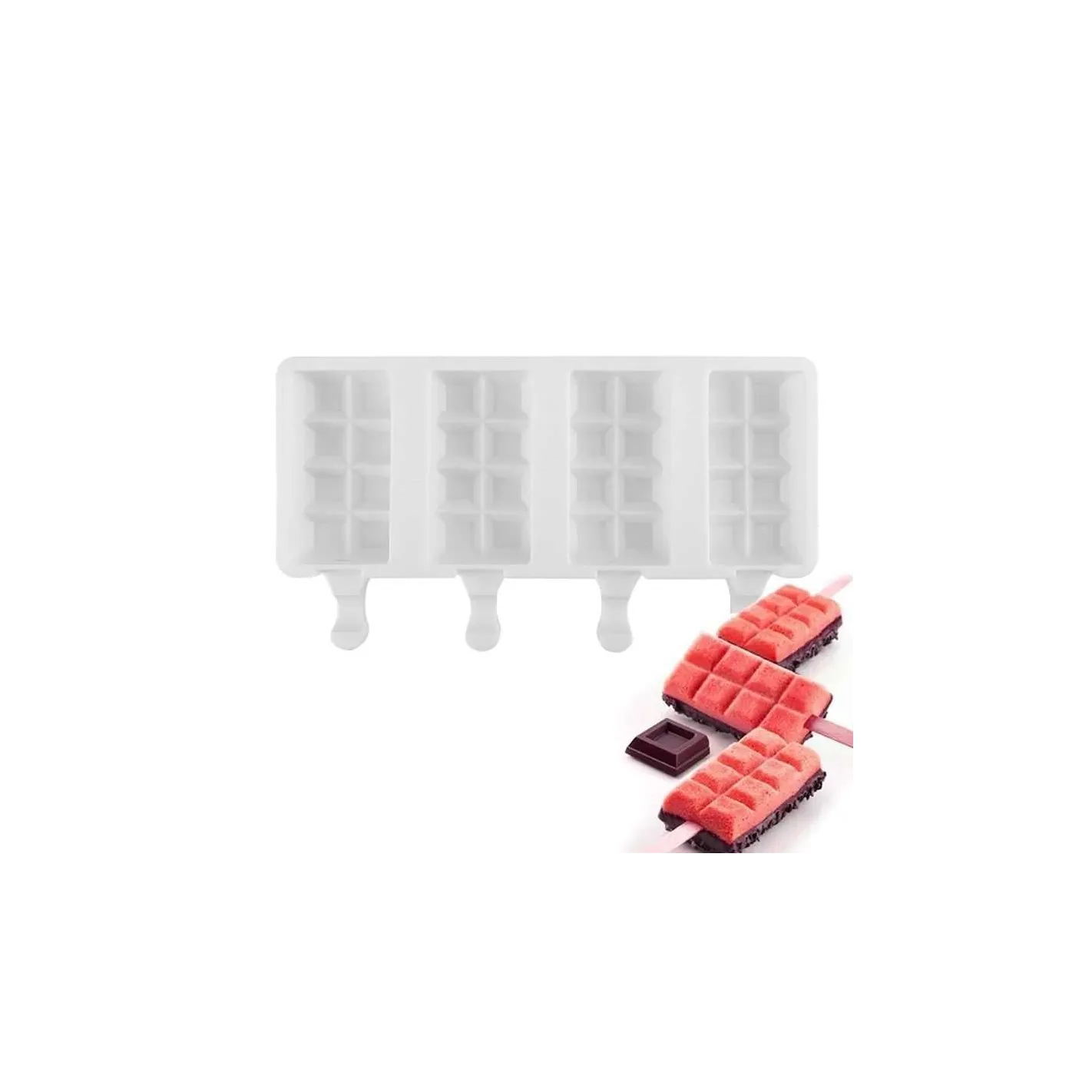 Molde Silicon de Paleta para Helado Magnum MASTER CHEF 9890456