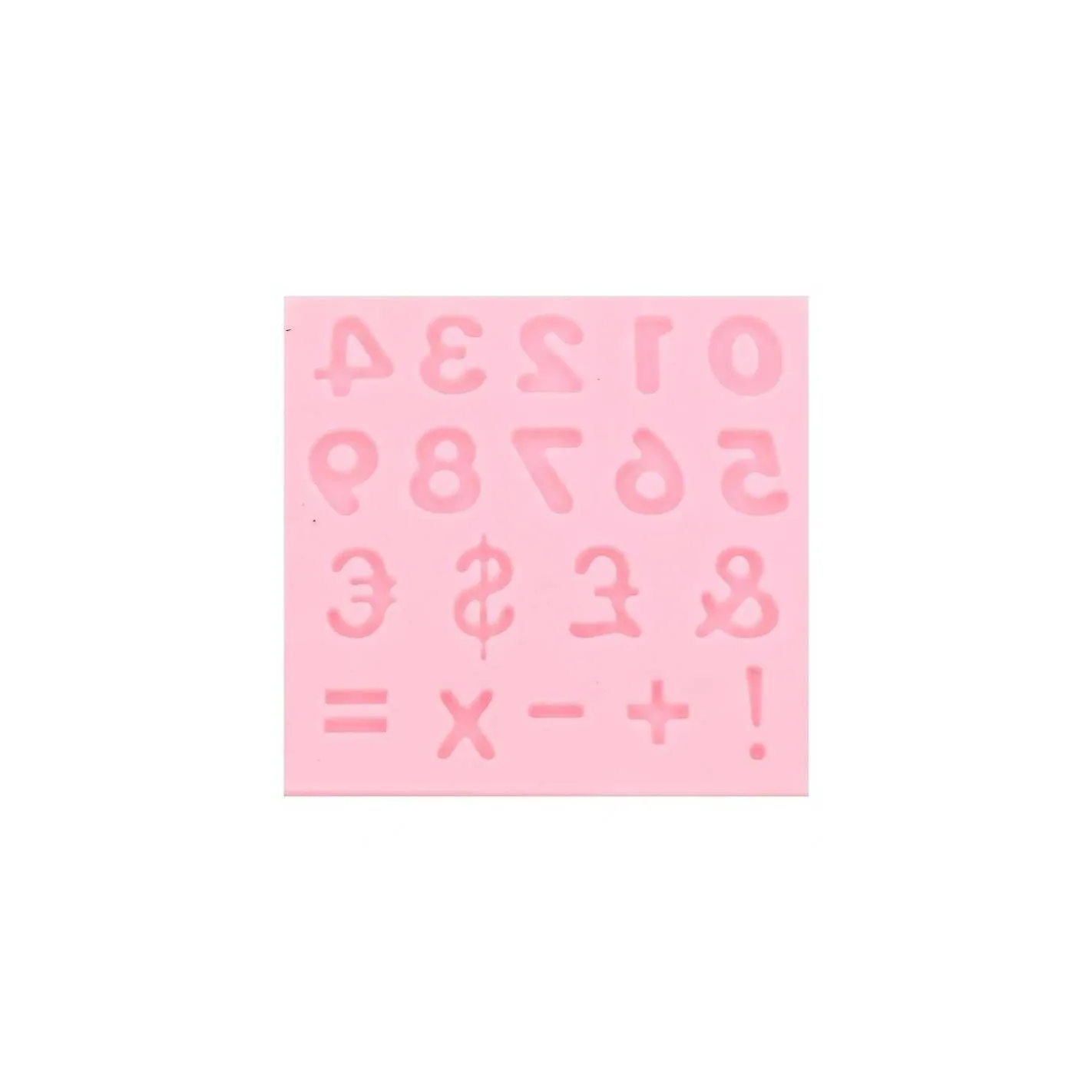 Molde de Silicon Numerico 10.5 x 10.5 Centimetros TIPS 0760283