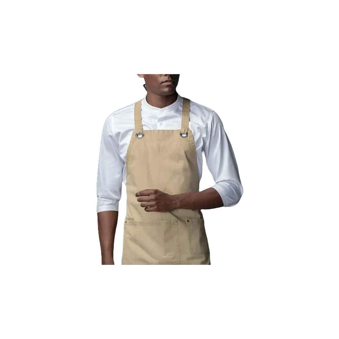 Delantal Largo de Color Beige CHECKEDOUT CU382S139000AZ