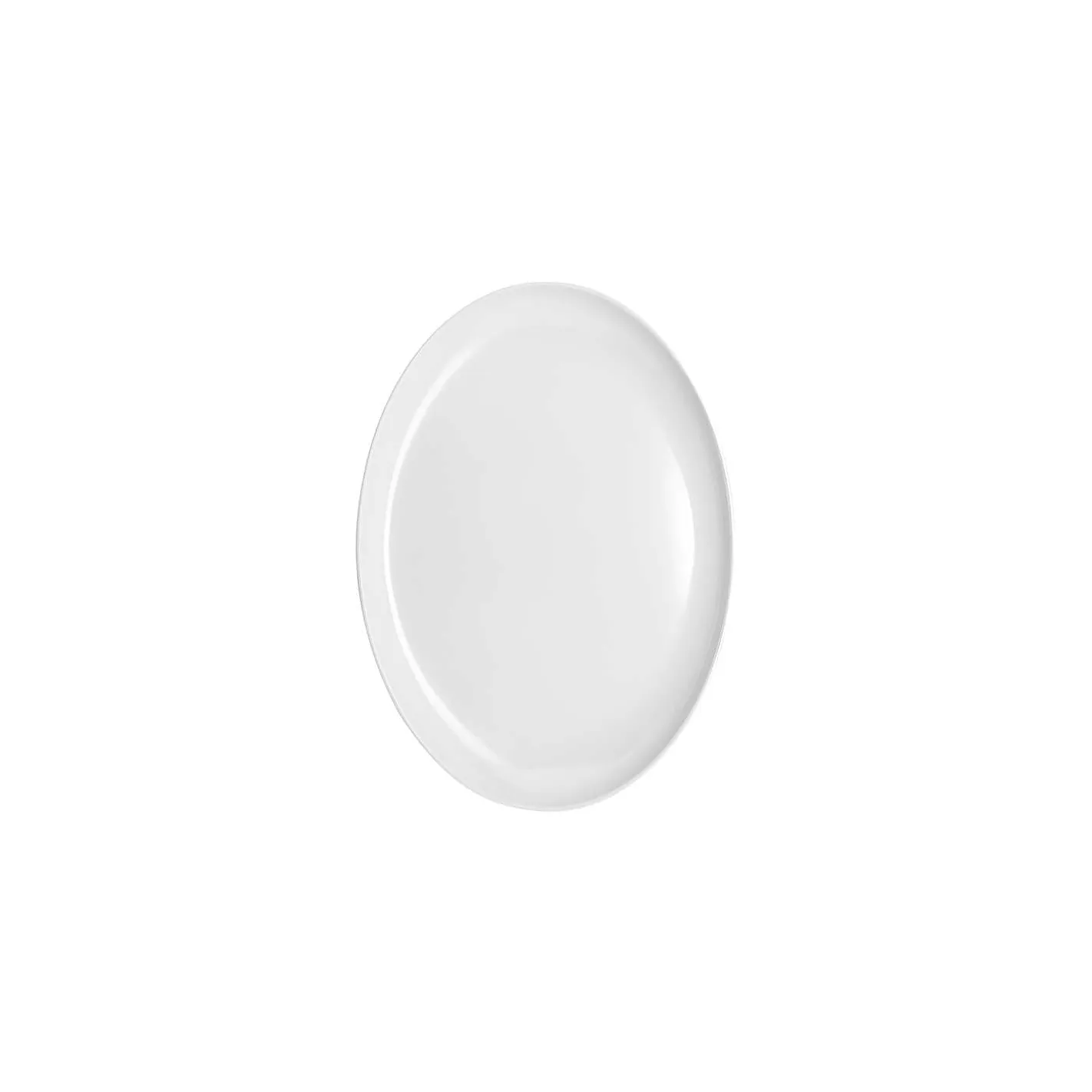 Plato Ovalado Coupe de Ceramica de Color Blanco de 16.6 x 11.4 Pulgadas ...