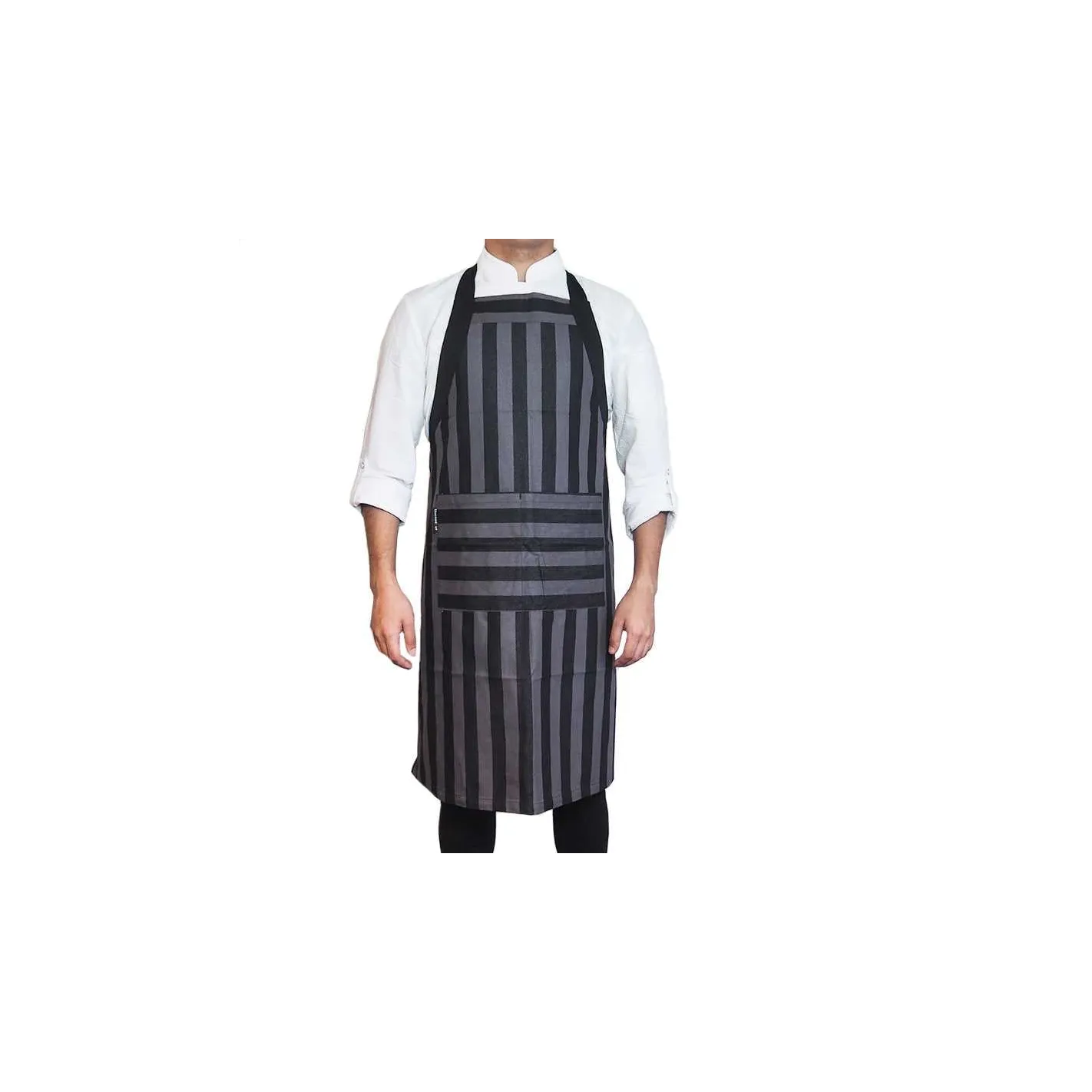 Delantal Peto de 34 con 2 Bolsillos de Color Gris CHECKEDOUT U3049C156001H