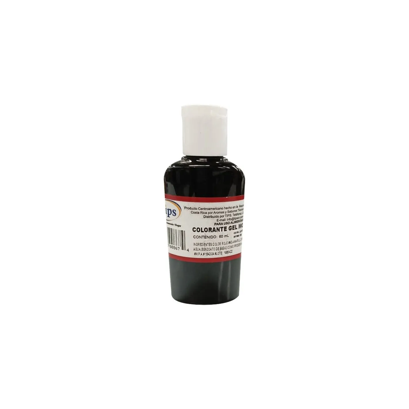 Colorante en Gel Super Rojo de 60 Mililitros ASTEK CG100